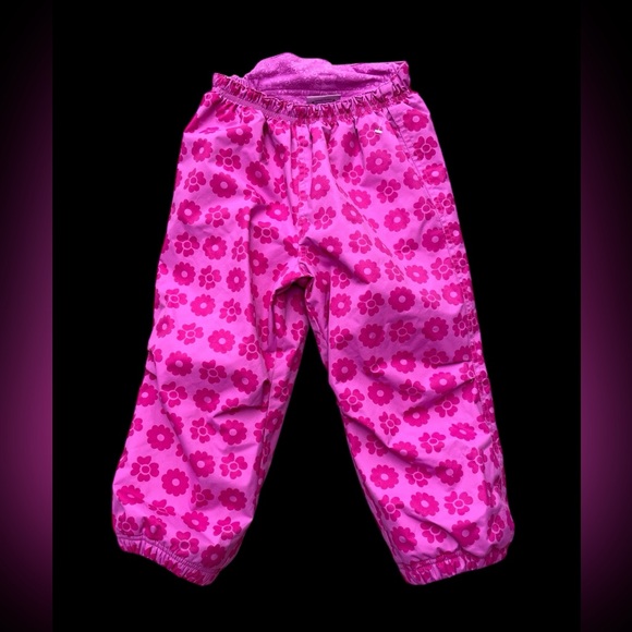 REI | Other | Rei Girls Magenta Fuscia Flower Print Snow Pants With ...